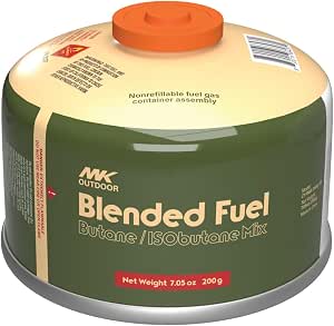 Amazon.com: MK Isobutane Fuel Canister, 200g Butane Fuel Tank for ...