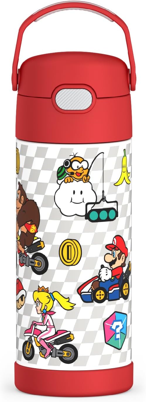 THERMOS FUNTAINER 14 Ounce Stainless Steel Vacuum Insulated Bottle ...