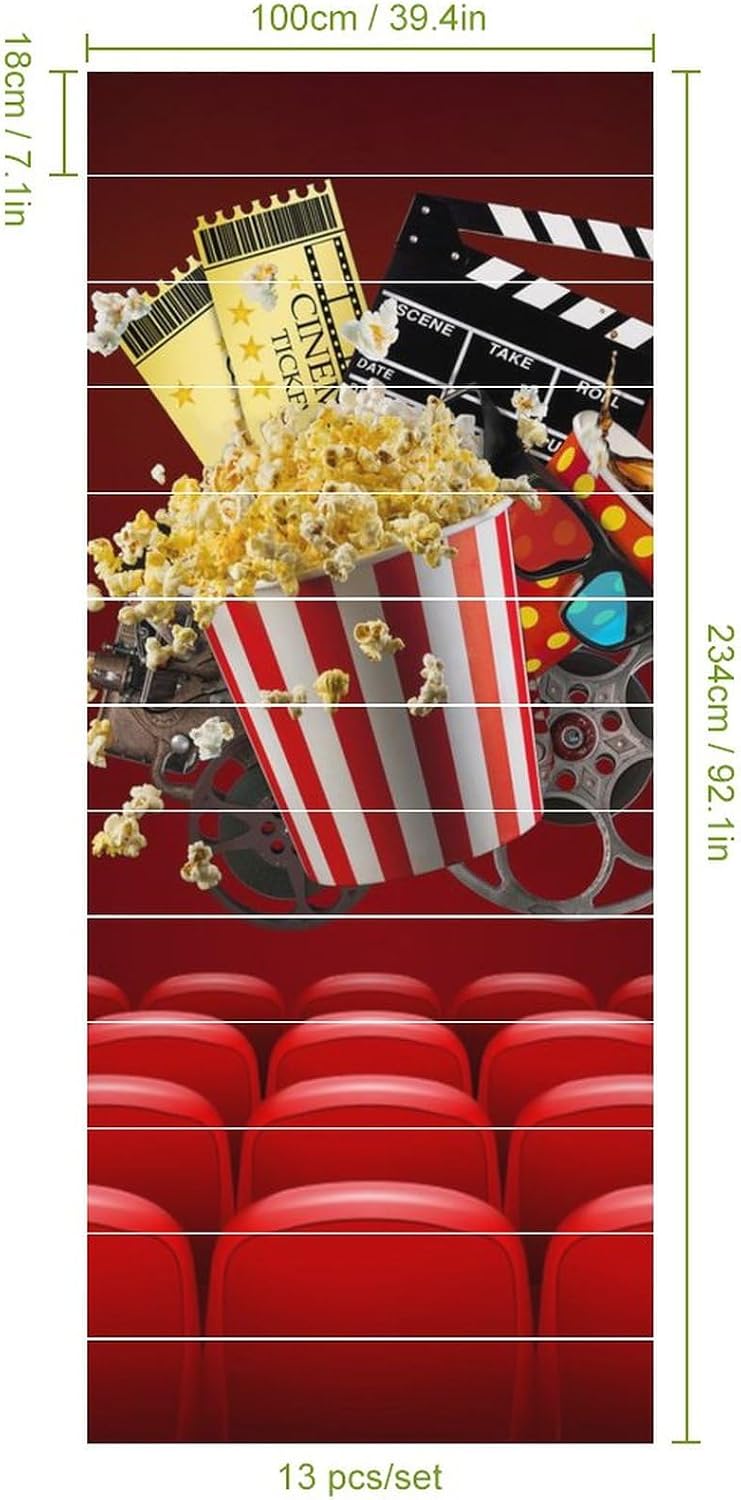Brebasf – Calcomanías decorativas para elevador de escalera de cine ...
