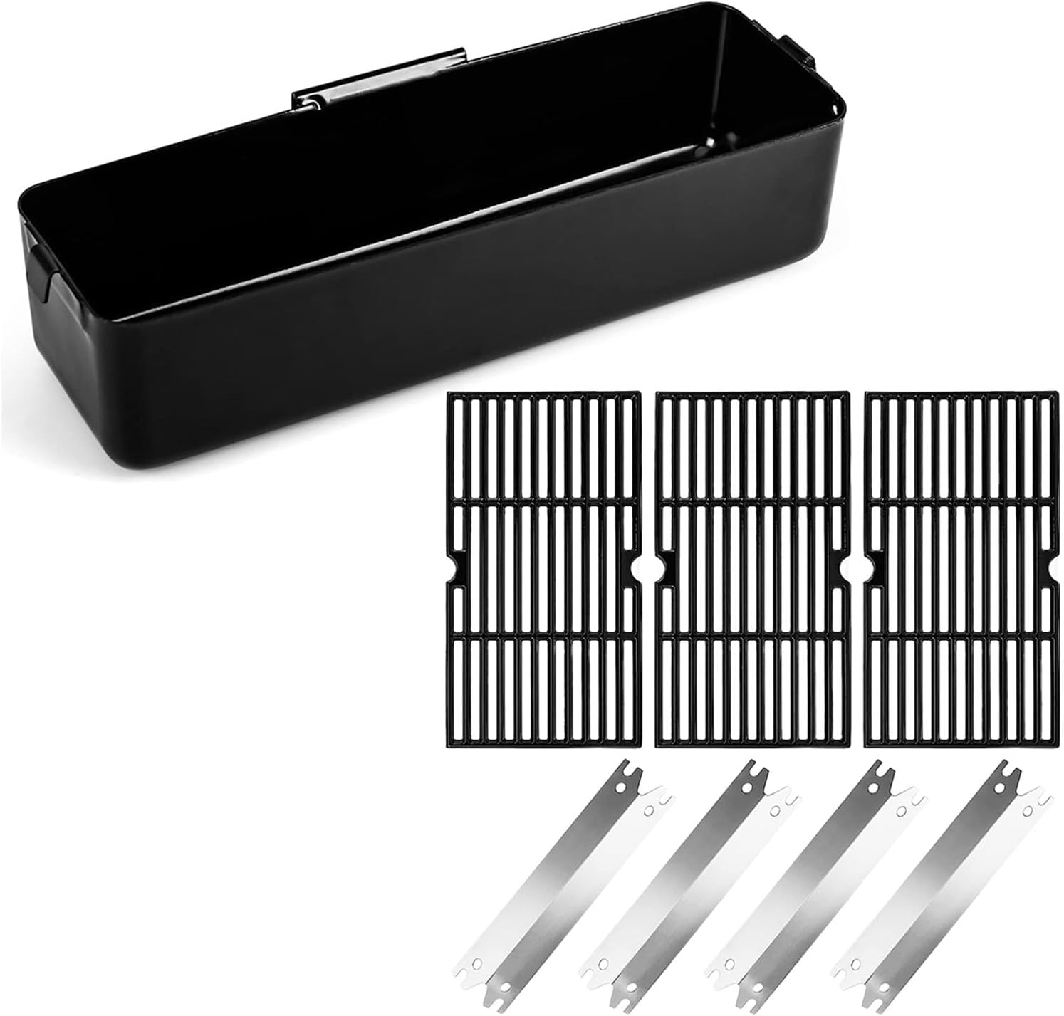 Amazon.com : Uniflasy Grease Cup/Drip Catcher Pan and Cooking Grates ...