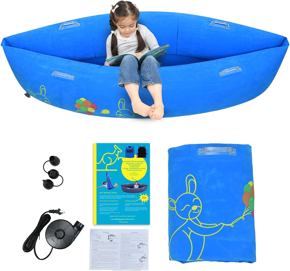 Amazon.com: Sensory Chair for Kids - Inflatable Peapod for Children ...