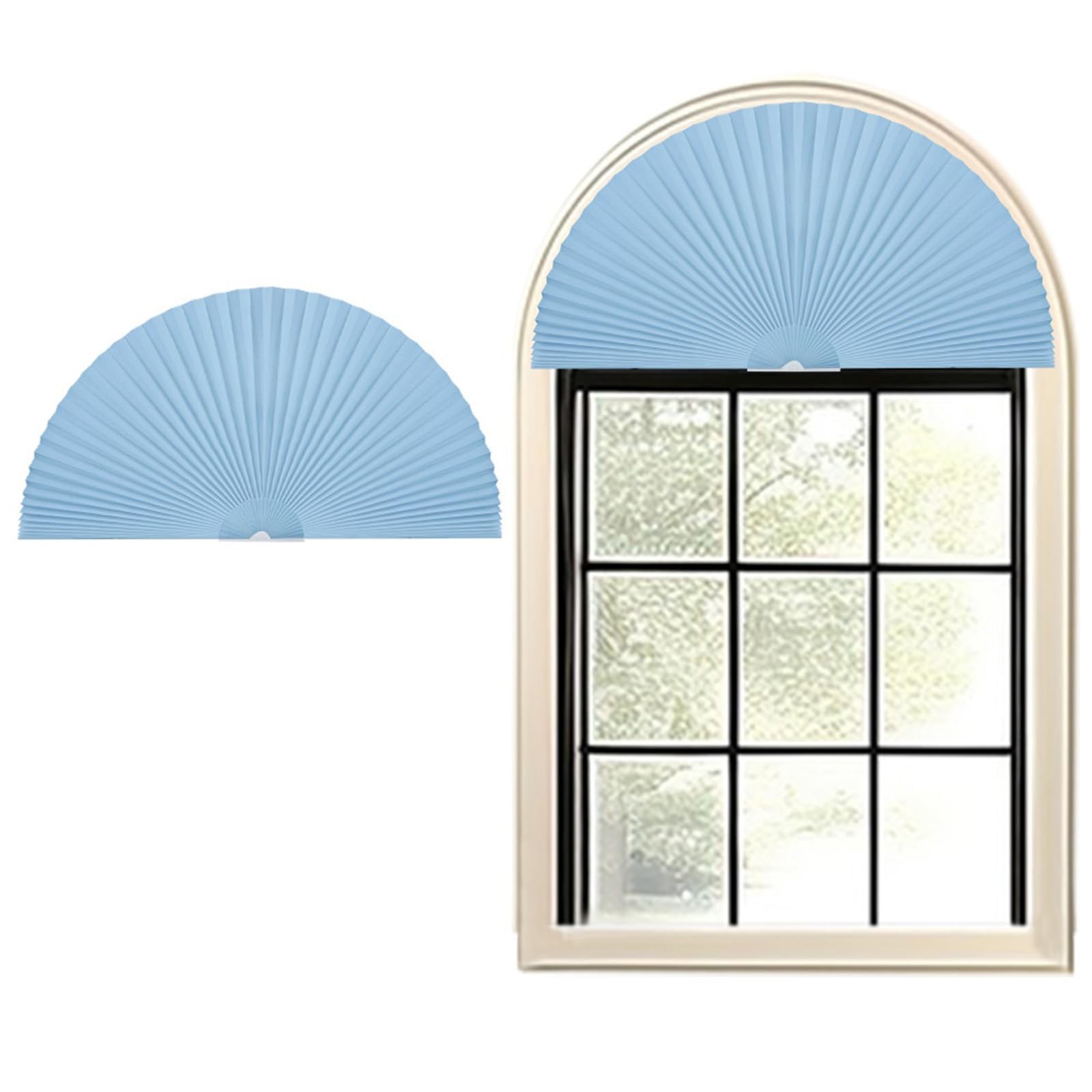 Fabric Window Treatments For Arches Arch Window Shades – Blackout