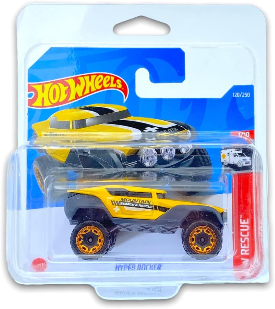 Hot Wheels Hyper Rocker (Yellow) 1/10 HW Rescue 2022 – 120/250 (Short ...