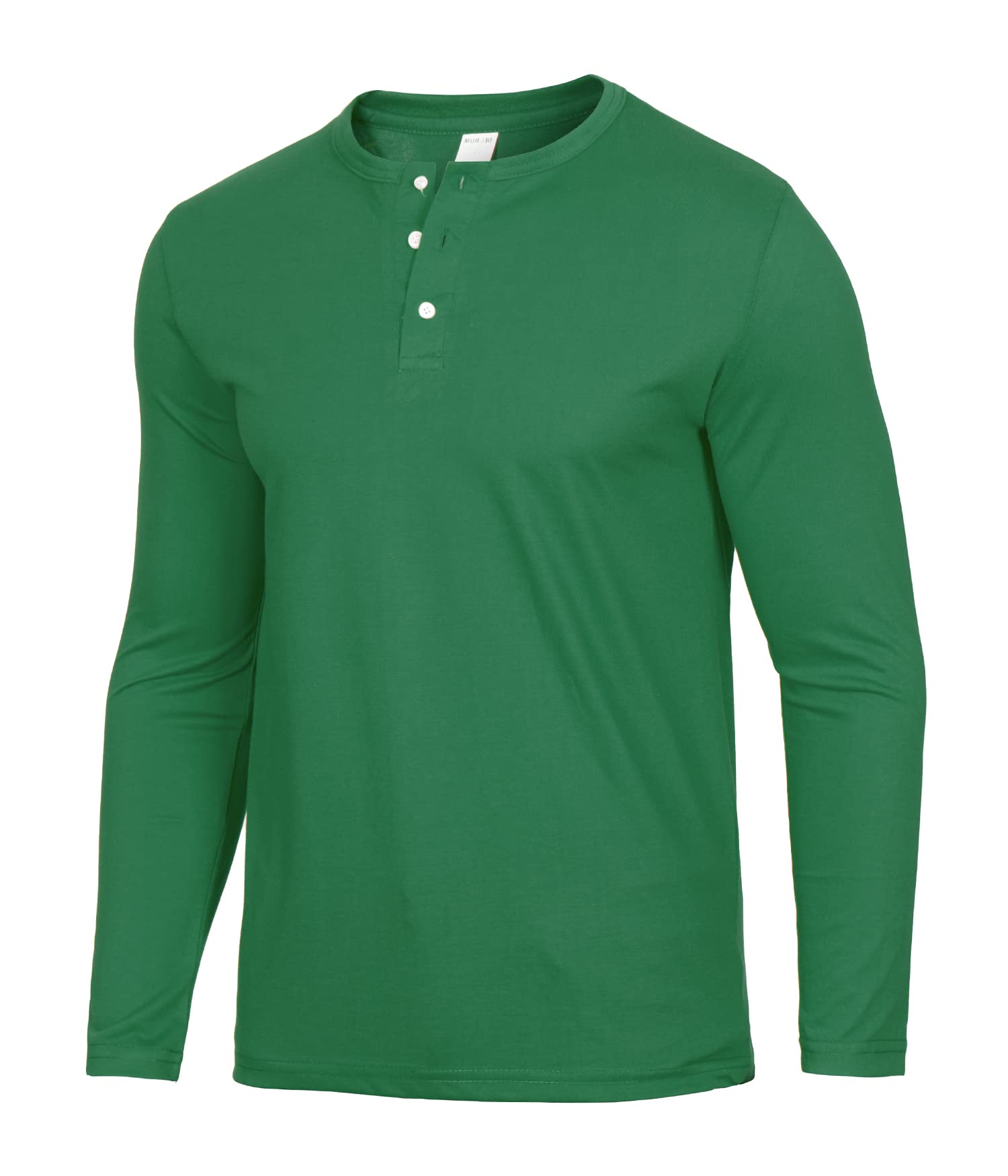 Snapklik.com : Decrum DISC Green Mens Henley Long Sleeve - Camisetas ...