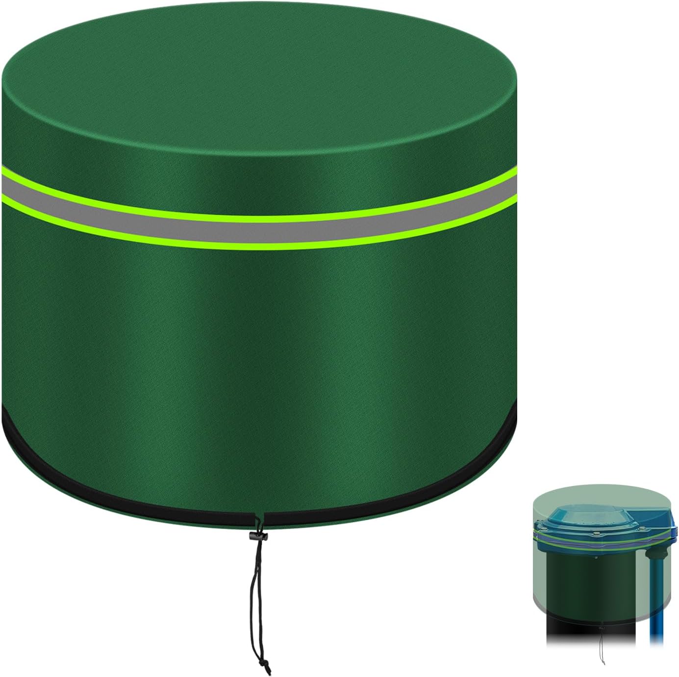 Amazon.com : Green Well Pump Cover (Protects Down to 5°F), Round ...