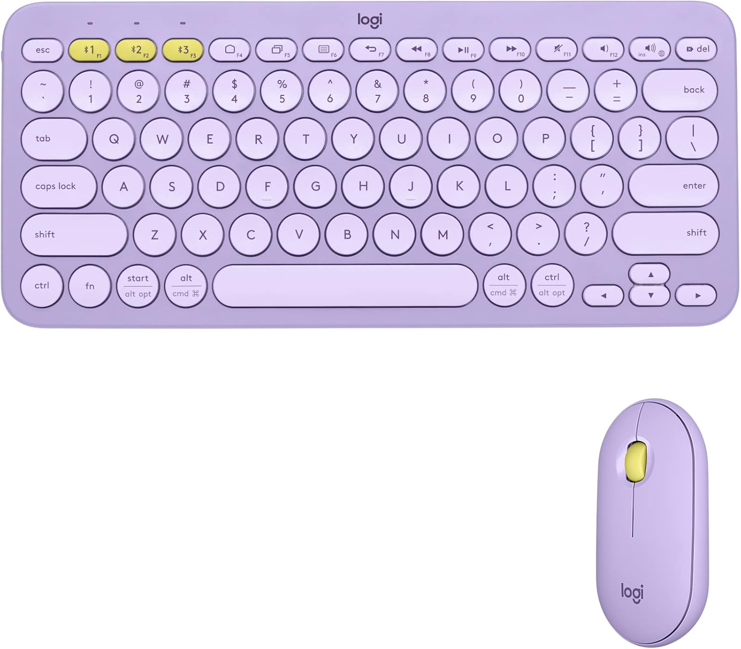 Amazon.com: Logitech K380 + M350 Wireless Keyboard and Mouse Combo ...