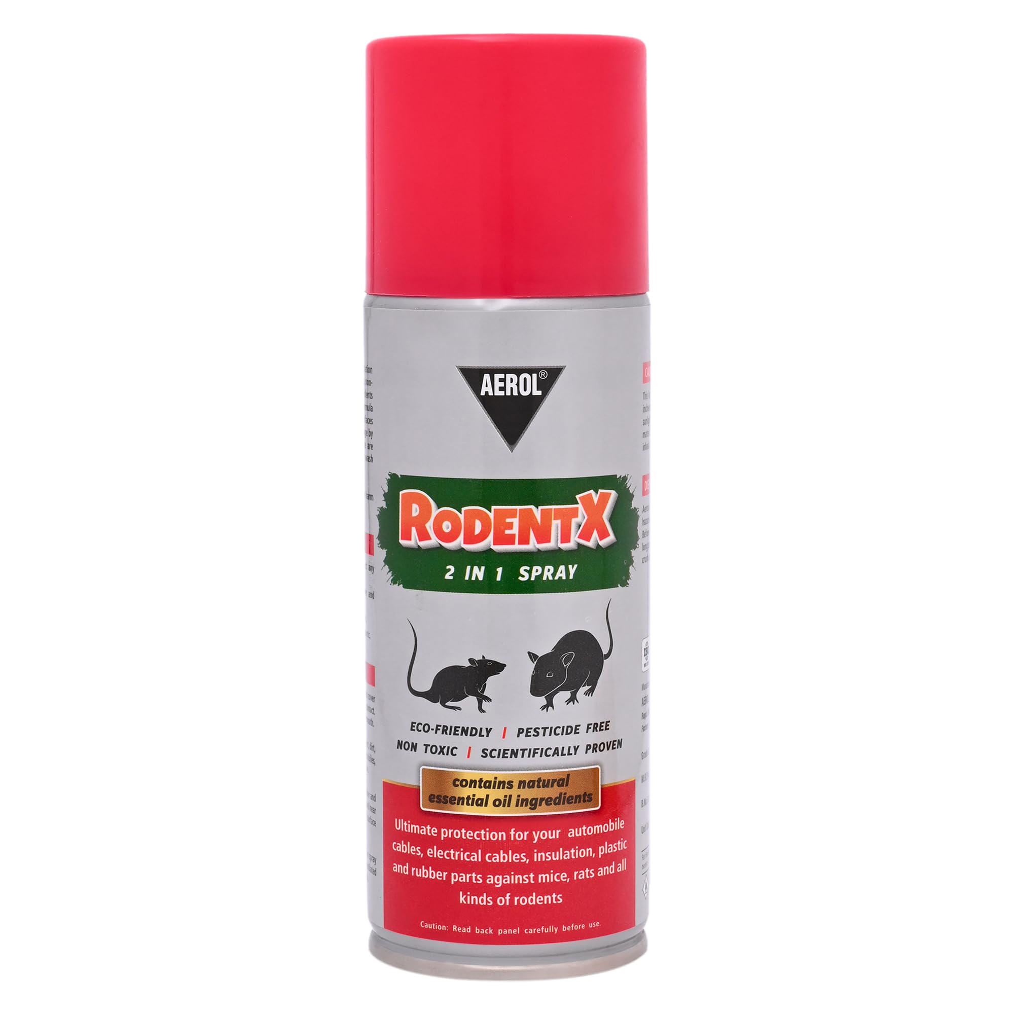 Aerol Rodent-X Rat Repellent 2 in 1 Spray - Protects Cables, Wires and ...