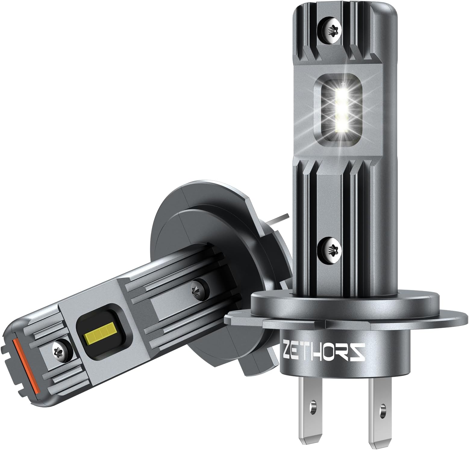 Zethors H7 LED Headlight Bulbs,2 Pack Wireless Headlight 10000LM, 400% ...