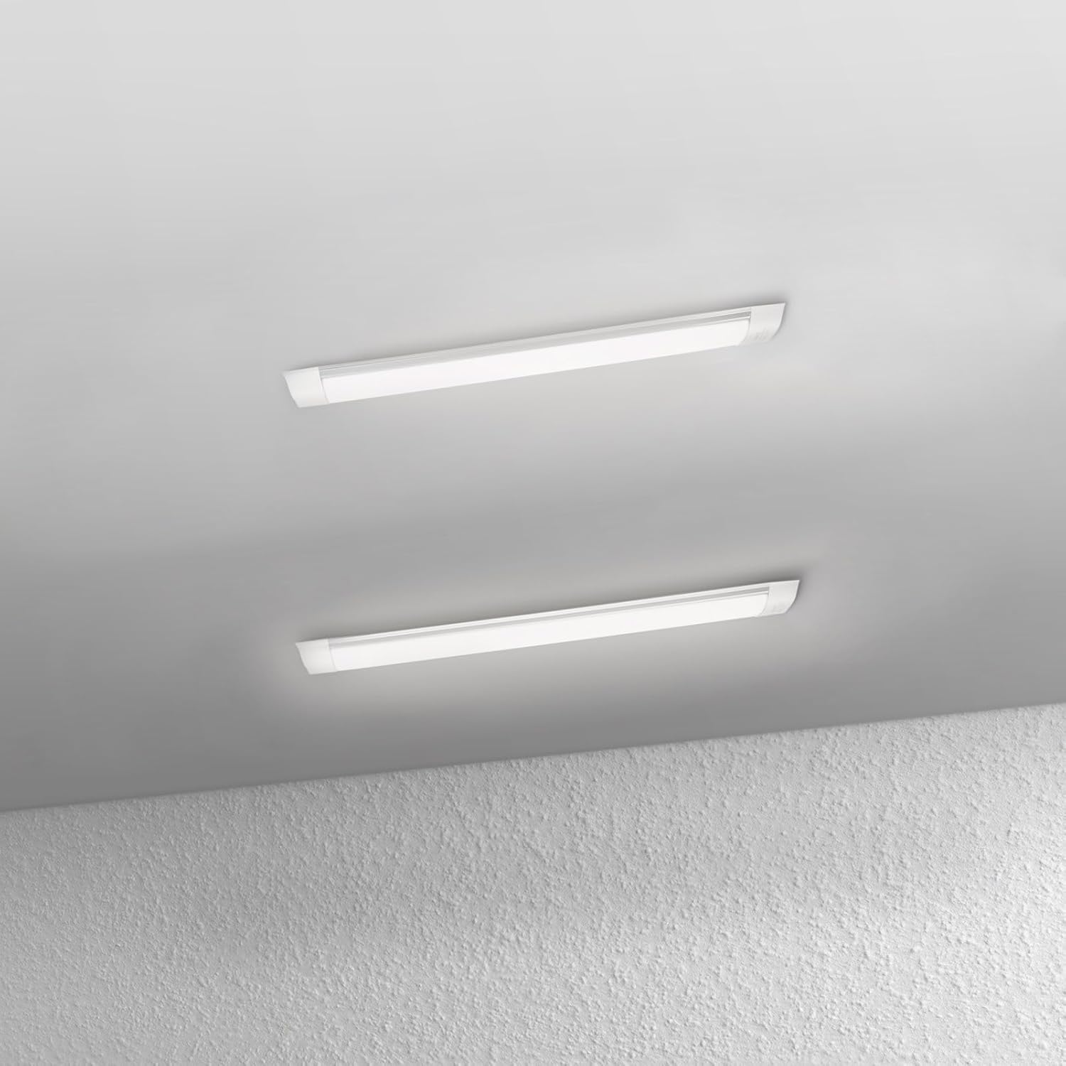 Jazoctig 2-Pack 2FT LED Batten, Close to Ceiling Light fixtures, 20W ...