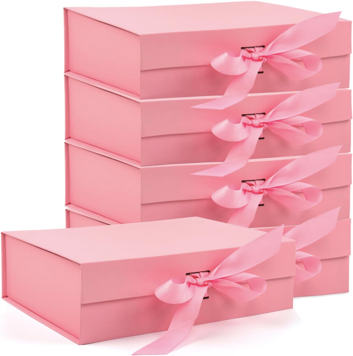 Amazon.com: Large Gift Box, 5-Pack Magnetic Lid Gift Box Ribbon Closure ...
