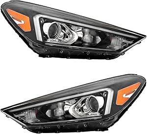 Amazon.com: RAREELECTRICAL New Pair Of Halogen Headlights Compatible ...