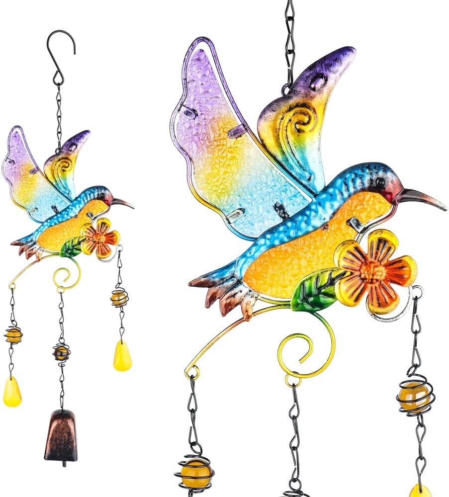Amazon.com : Hummingbird Wind Chimes Bells, Outdoor Windchimes Indoor ...