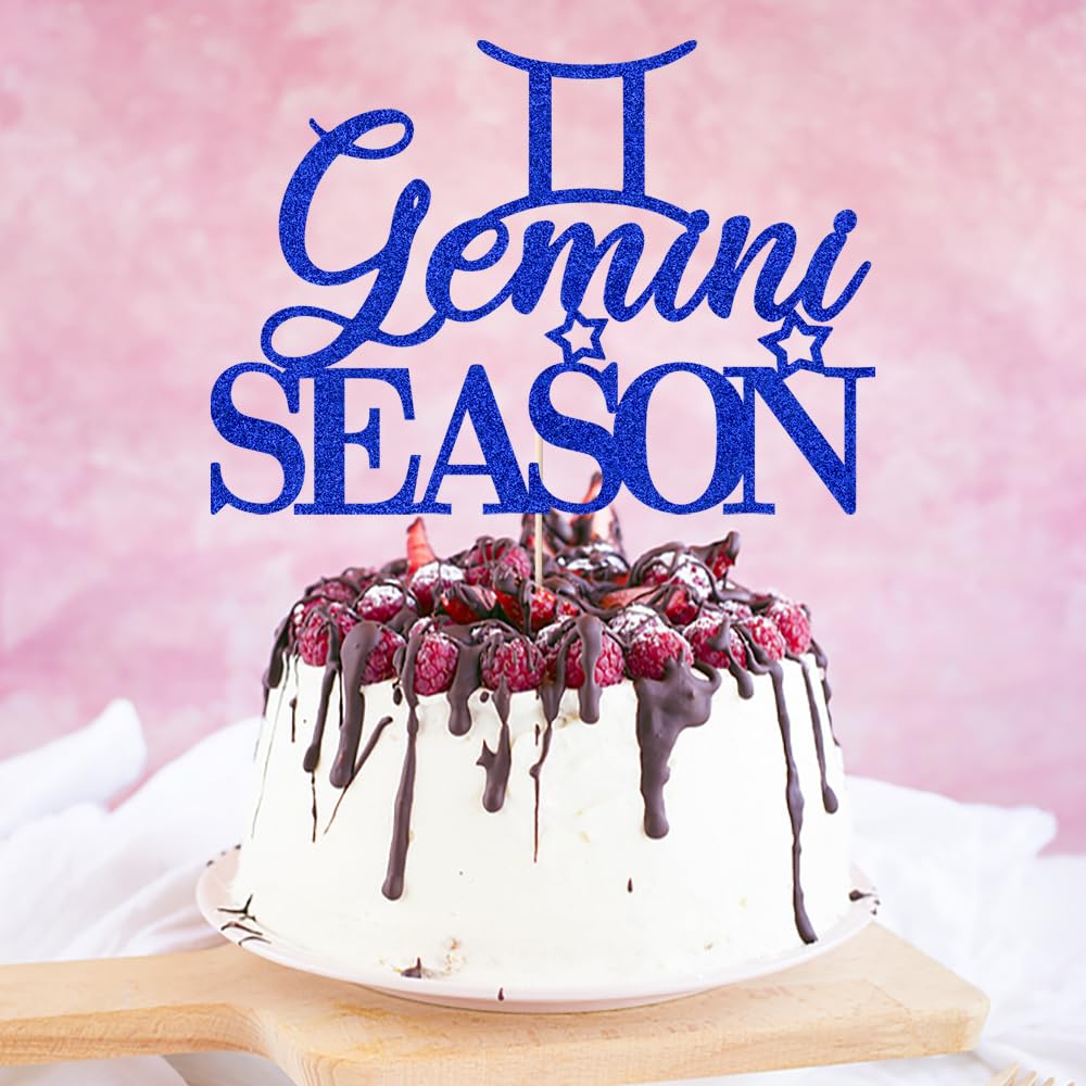 Snapklik.com : Gemini Season Cake Topper, Birthday Cake Decor, Gemini ...