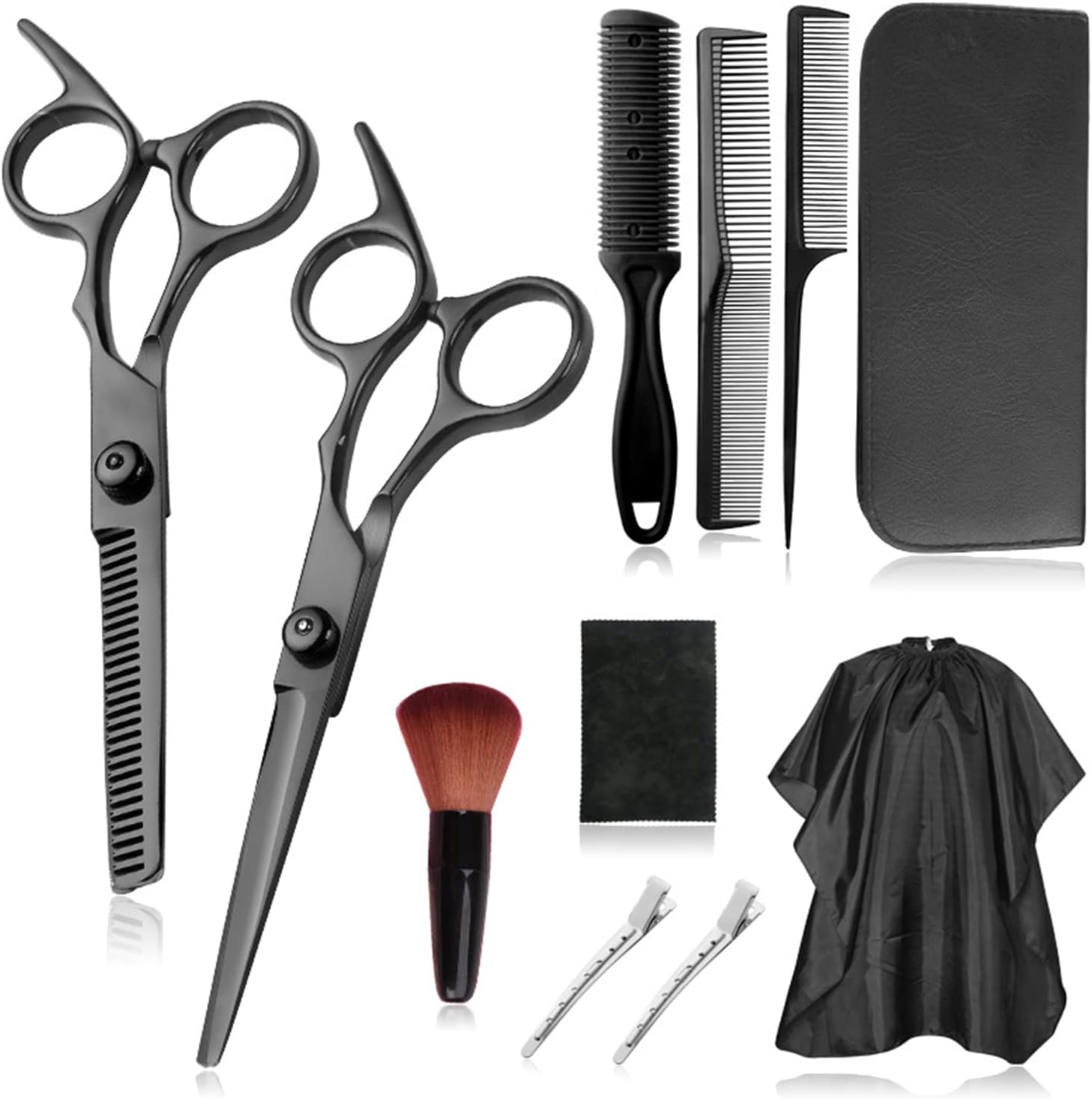 Tijeras de Peluquería, 12Pzs Kit de Tijeras para Cortar Cabello ...