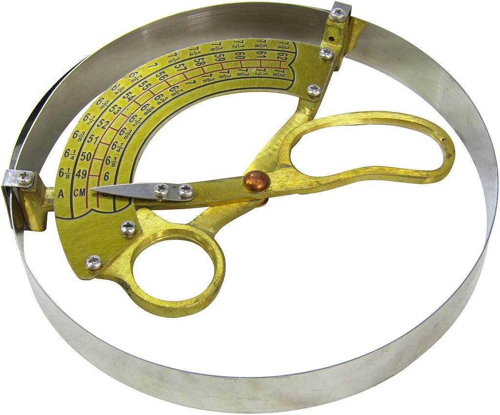 Amazon.com: JIAWANSHUN Hat Ruler 49-62cm Aluminum Handle Hand Held ...