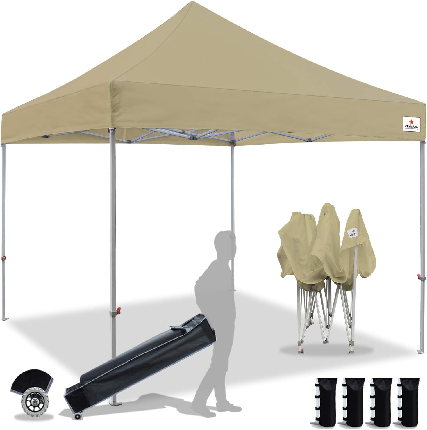 Amazon.com : KEYMAYA Replacement Wheeled Roller Bag for 10x10 Pop Up ...