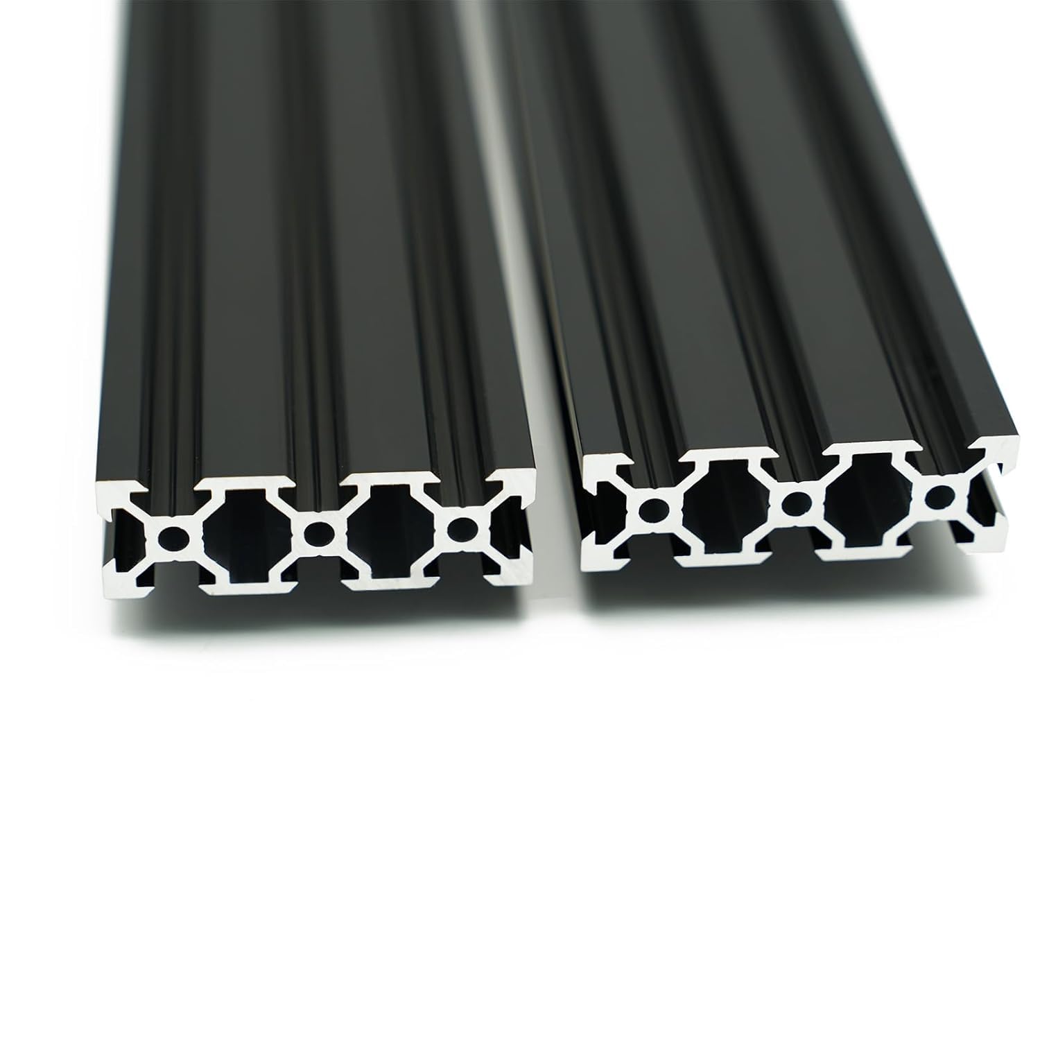 Snapklik.com : 2PCS 600mm 2060 V Slot Black Aluminum Extrusion 23.62 ...