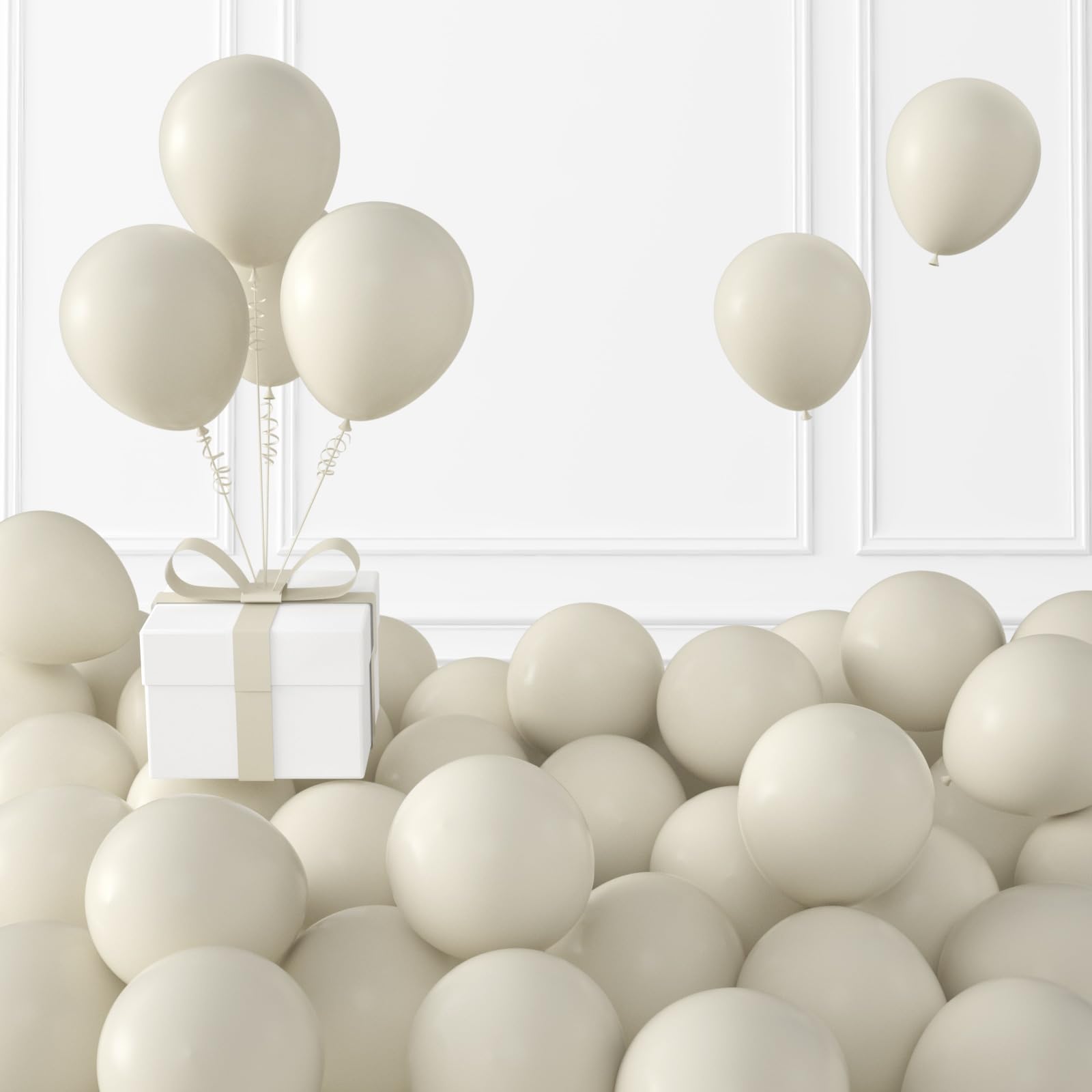 Amazon.com: KALOR Retro White Sand Balloons,100 Pcs 5 Inch Mini Matte ...