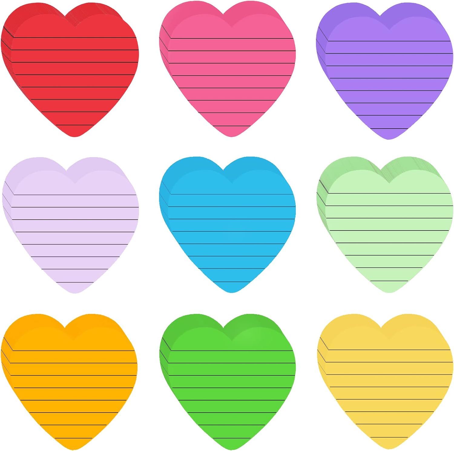 Amazon.com : 18 Pack/900 Sheets Lined Sticky Notes Post with Lines ...