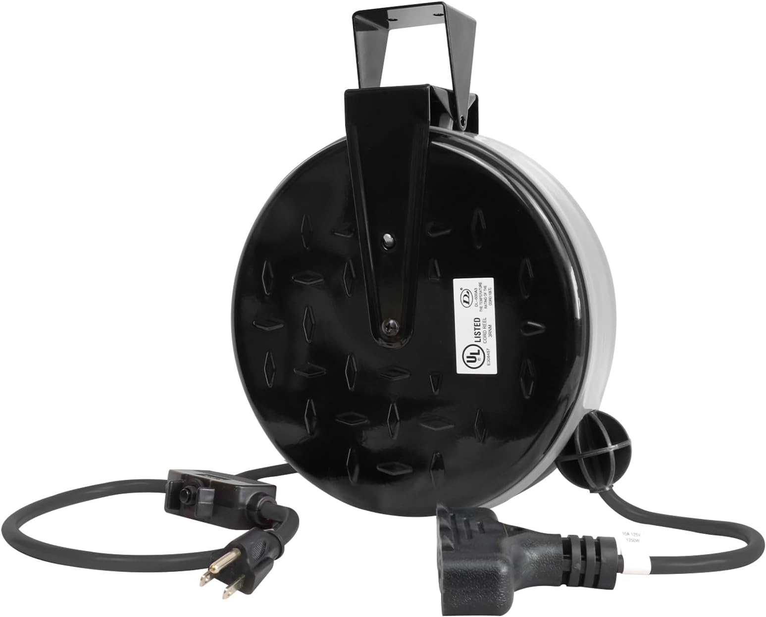 GreenProsper 30 Ft Retractable Extension Cord Reel, 16/3 SJTW Power ...