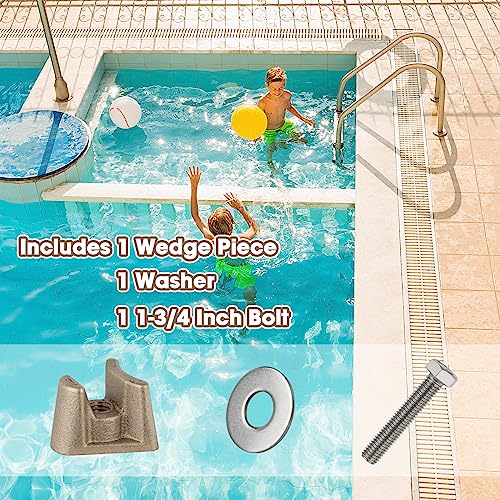 Pool Ladder Anchor PW-4C 4" Wedge Hanover Style Anchors Bronze with ...