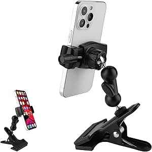 Mippko Clamp Phone Stand Holder for Desk/Table/Glass/Baffle/Easel ...
