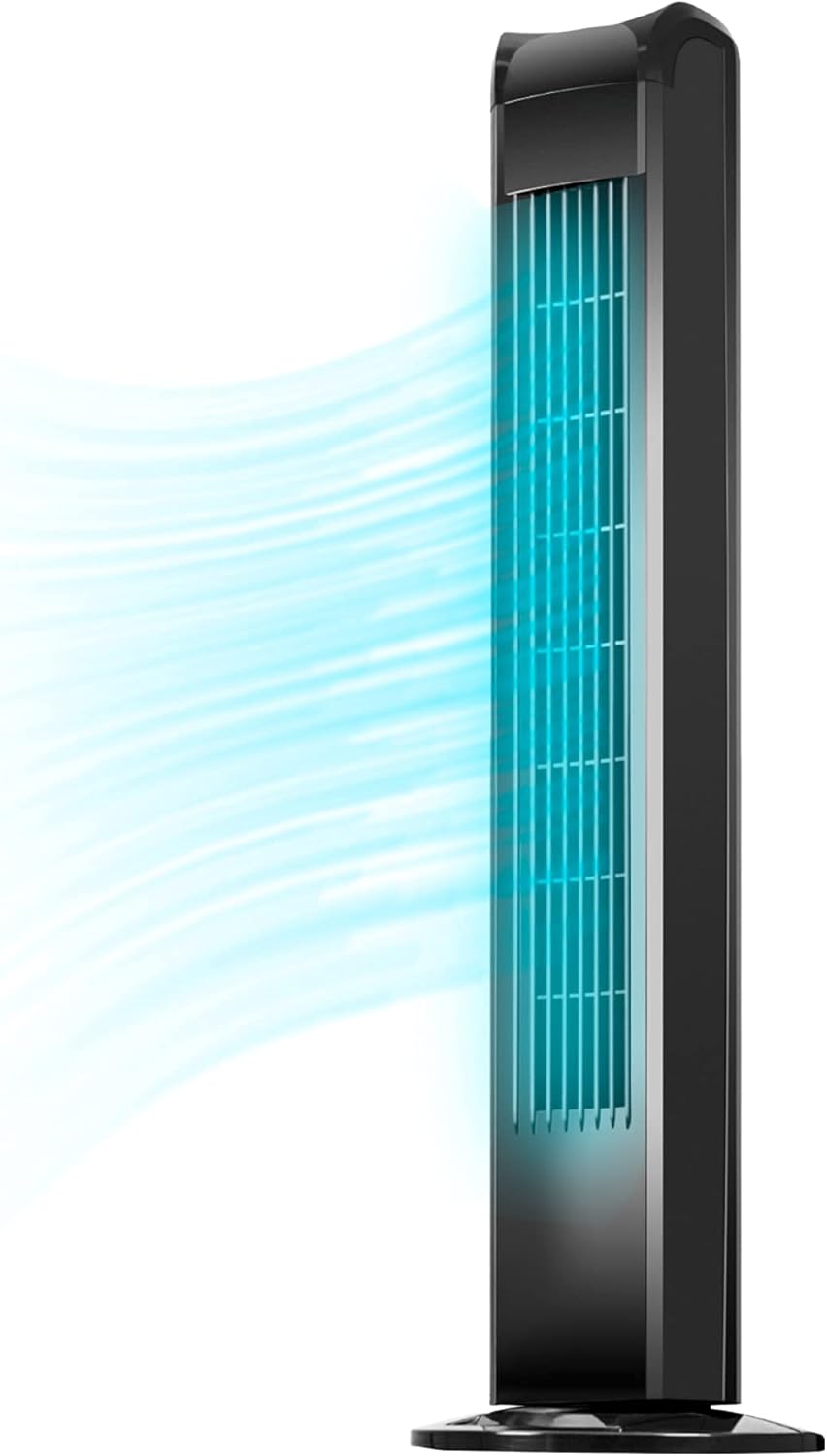 Amazon.com: Uthfy Oscillating Tower Fan with Remote, Electric Standing ...