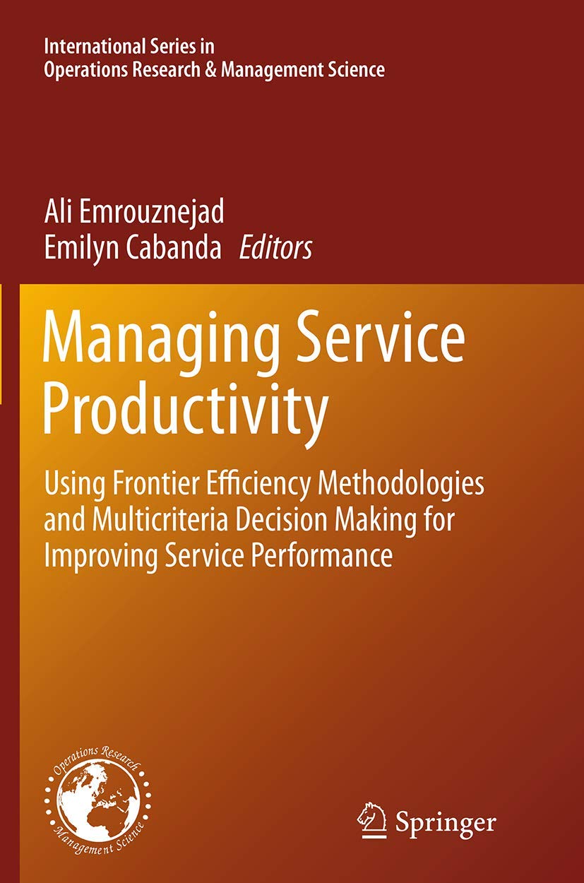 Amazon.com: Managing Service Productivity: Using Frontier Efficiency ...