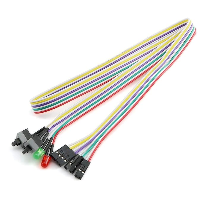 Buy ZYAMY PC Power Cable Reset Switch ATX Computer Case Internal Power ...