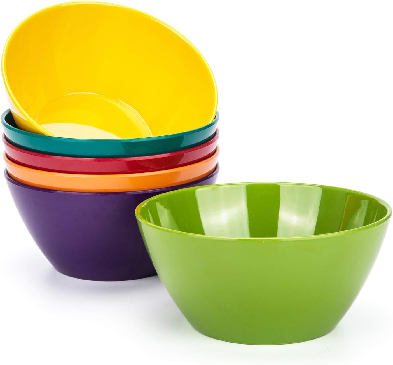 Amazon.com: KOXIN-KARLU Melamine Bowls, 7.5-inch Pasta Bowls Salad Bowl ...