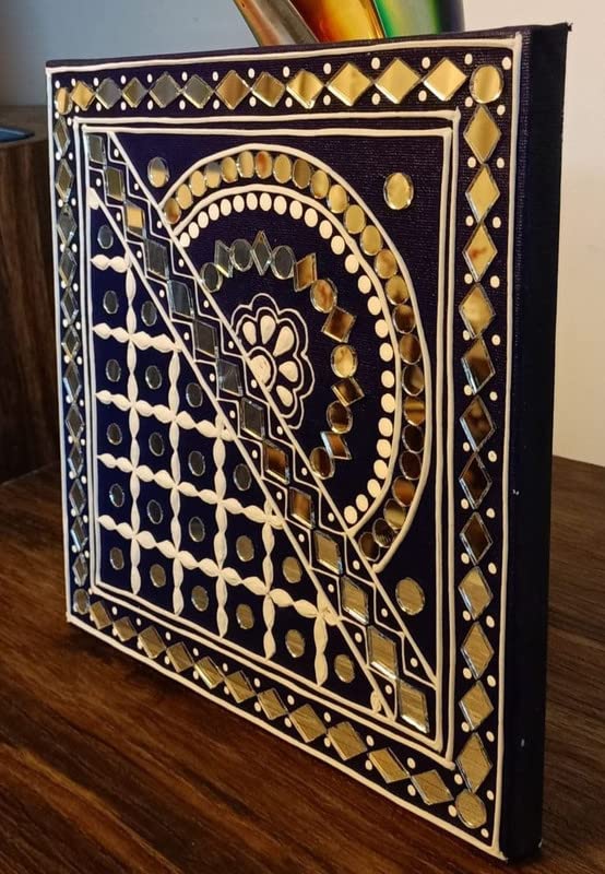 Buy Mekalshuta l wall art l Handmade Lippan Art (Mud and Mirror Hand ...