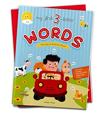 My First 3-Letter Words: Tracing and Activity Book for Kids | Learn to ...