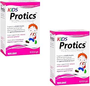 Kids Protics Pre & Probiotics Powder - Digestive Health Support, 10 X 0 ...