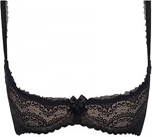 Axami Open Bra Breast Lift Breast Black Lace Frame/Beige Hat 90th ...