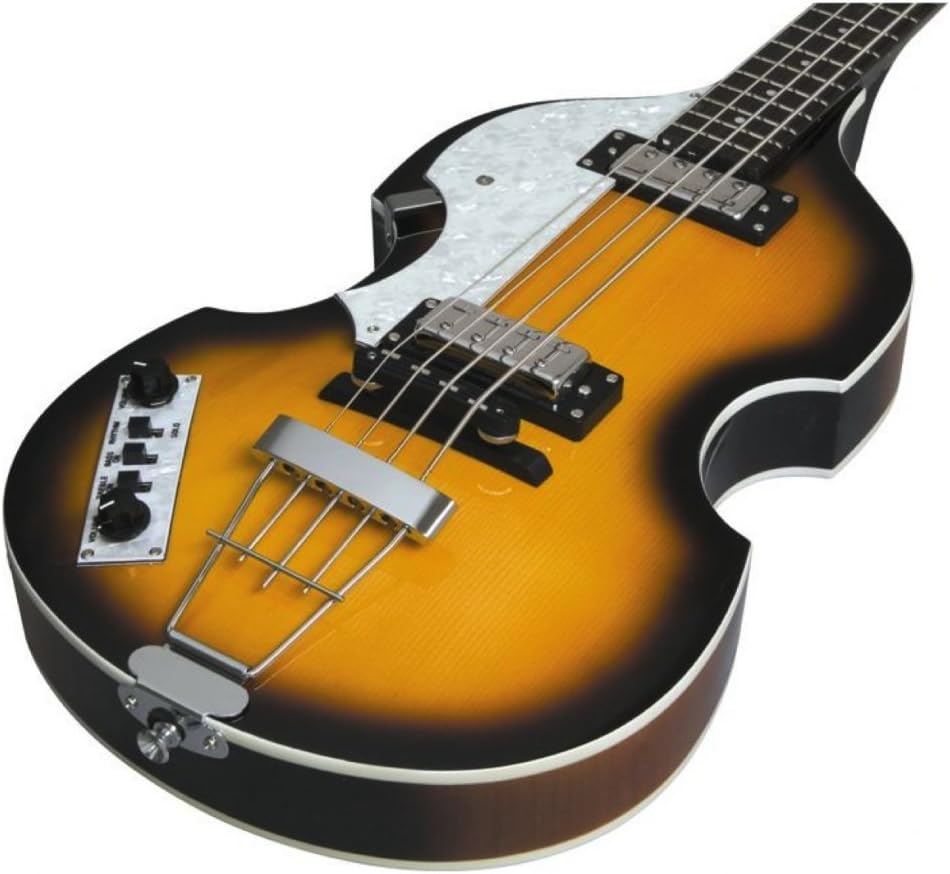 Hofner Ignition HI-BB Violin Bass Sunburst (Left Handed) : Amazon.co.uk ...
