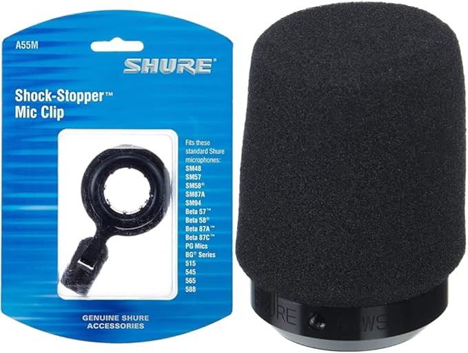Amazon.com: Shure A55M Shock Mount Microphone Clip - Shockstopper ...