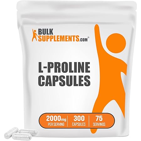 Amazon.com: Nutricost L-Proline 1000mg, 180 Capsules (90 Servings ...
