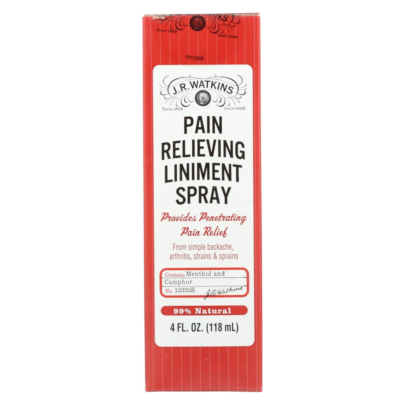 Amazon.com: J.R. Watkins Liniment Spry Pain Relief 4.0 Fz : Health ...