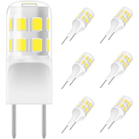 G8 LED Bulb Dimmable, 3W (20W-25W Halogen Equivalent), G8 GY8.6 Bi-Pin ...