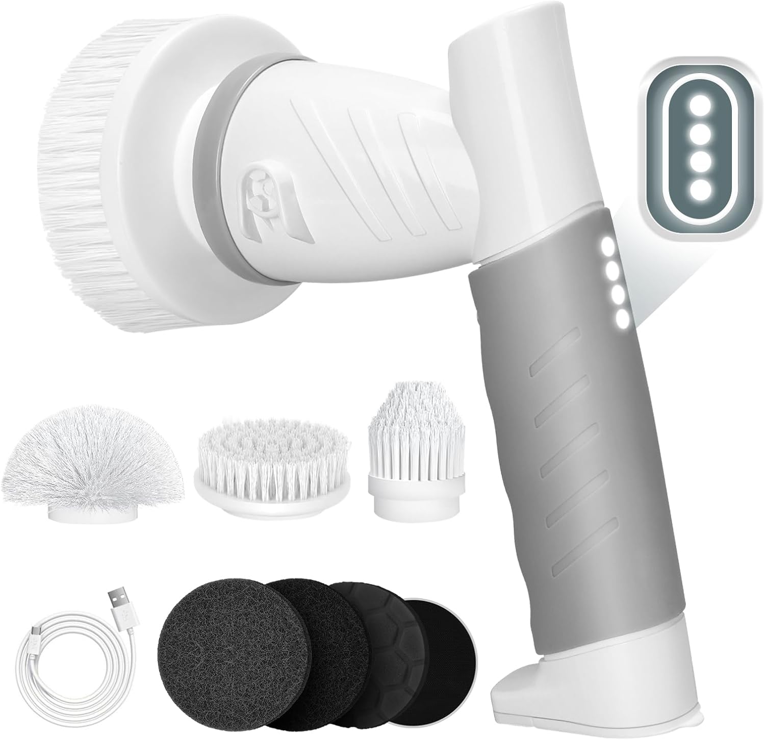Electric cleaning brush,Cordless Spin Scrubber, Motorized power ...