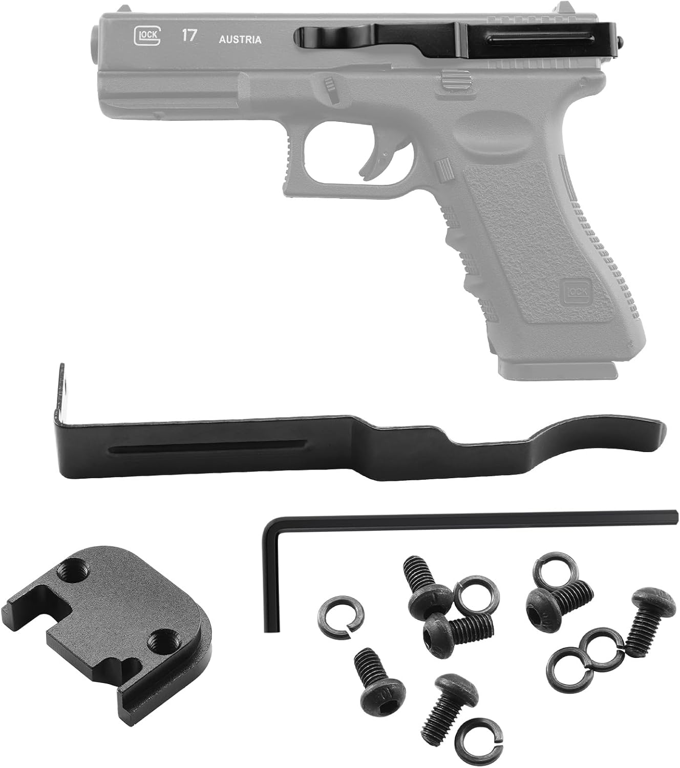 Amazon.com : RTMGOB Gun Belt Clip Holster, Low Profile Slim Concealed ...