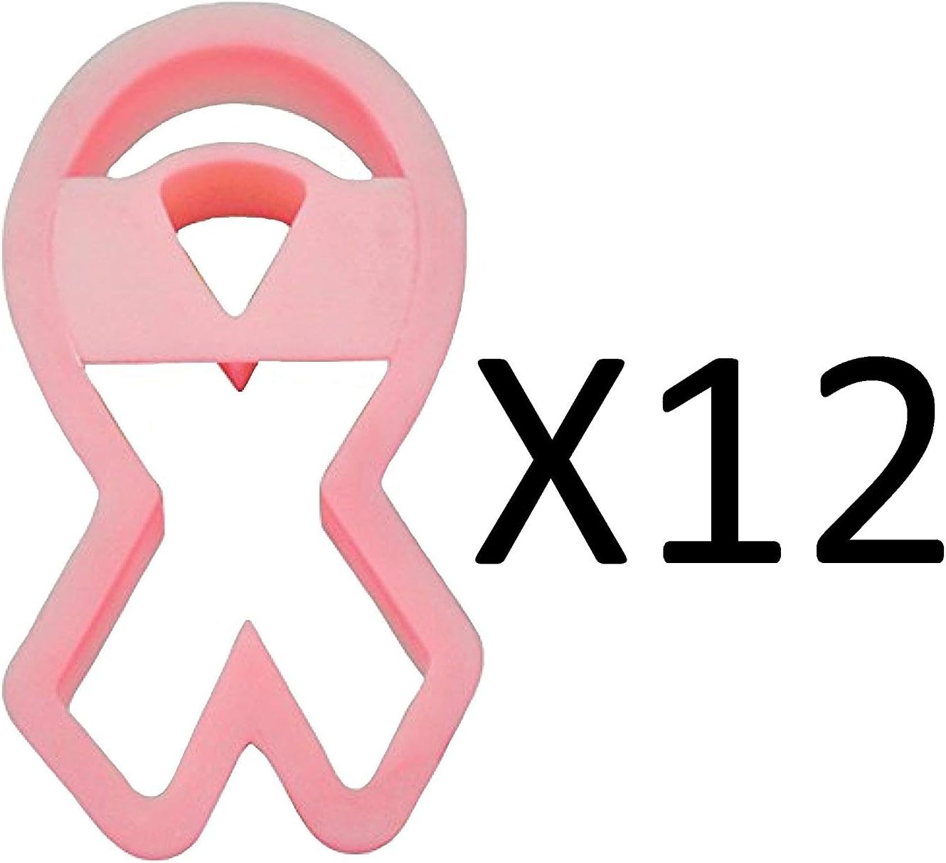 Fox Run Plastic Pink Ribbon Cookie Cutter Breast Cancer Awareness (12 ...
