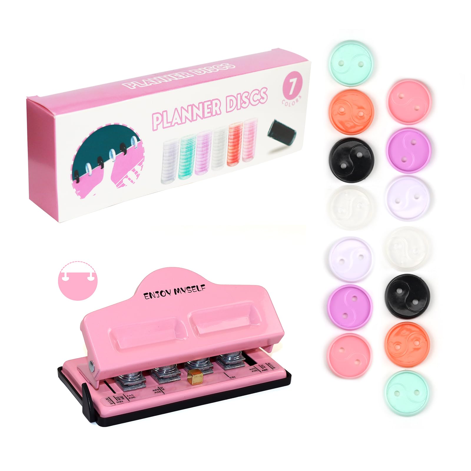 Amazon.com : Discbound Hole Punch with 77 Pieces Plastic Expansion ...