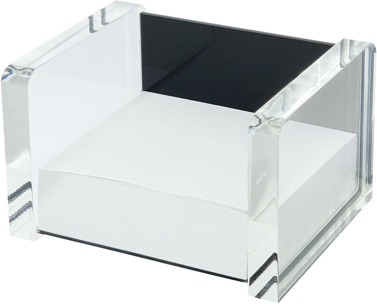 Amazon.com : Wedo Exklusiv Acrylic Memo Box - Transparent : Office Products