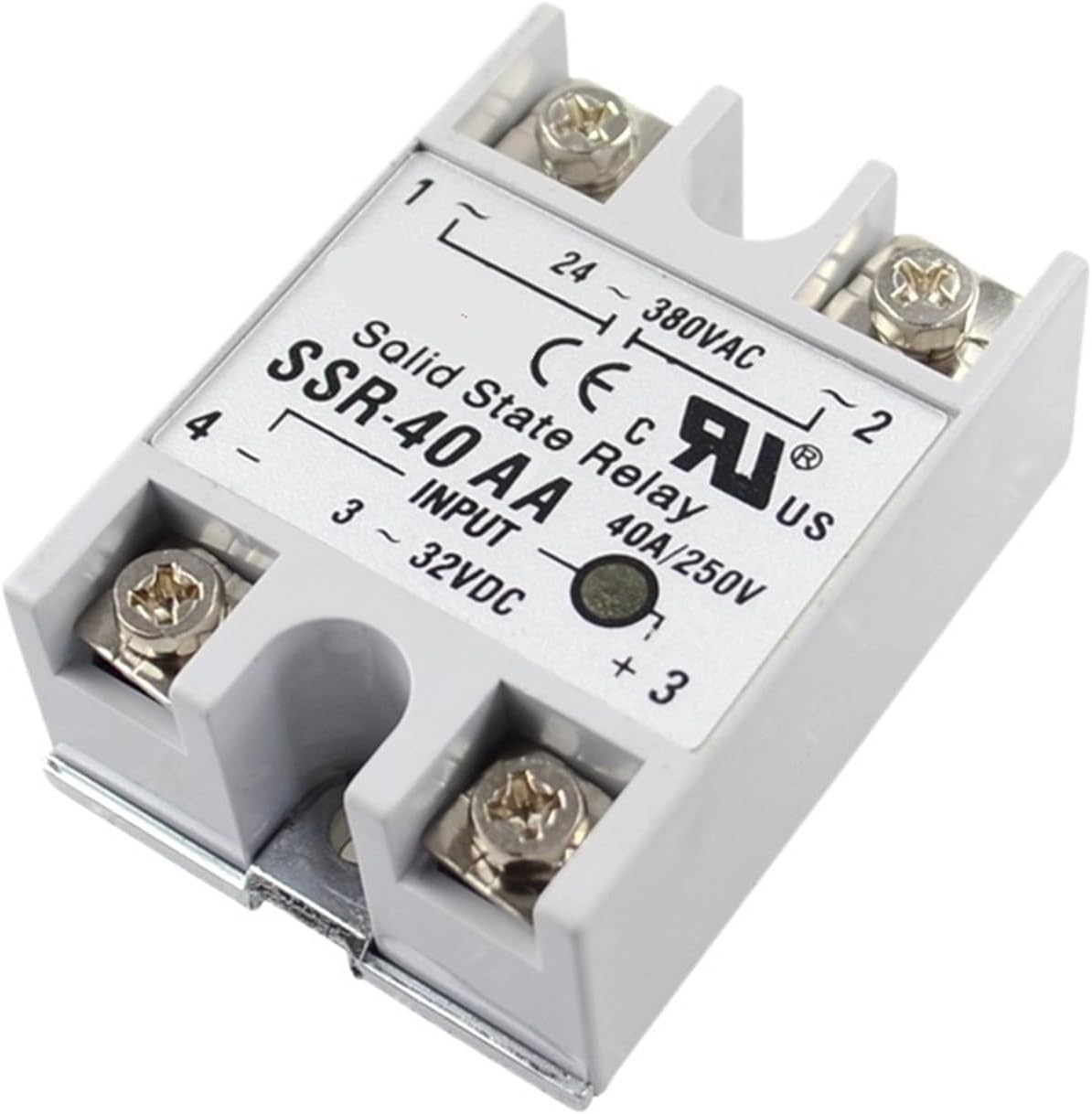 Amazon.com: NISZA 1PCS 40A Solid State Relay SSR-40AA Input 80-250VAC ...