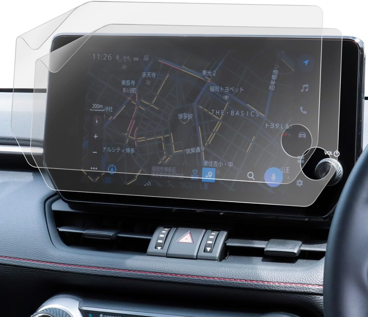 Amazon | ベルモンド 2枚入り RAV4 50系 (2022.10〜) ｜PETフィルム｜超反射防止｜ナビ フィルム 10.5インチ ...