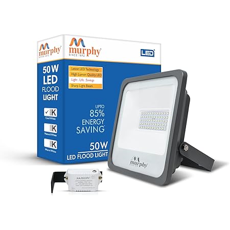 Buy Murphy Genxt LED 50W LED Flood Light, IP65 Rated Outdoor Light Pack ...
