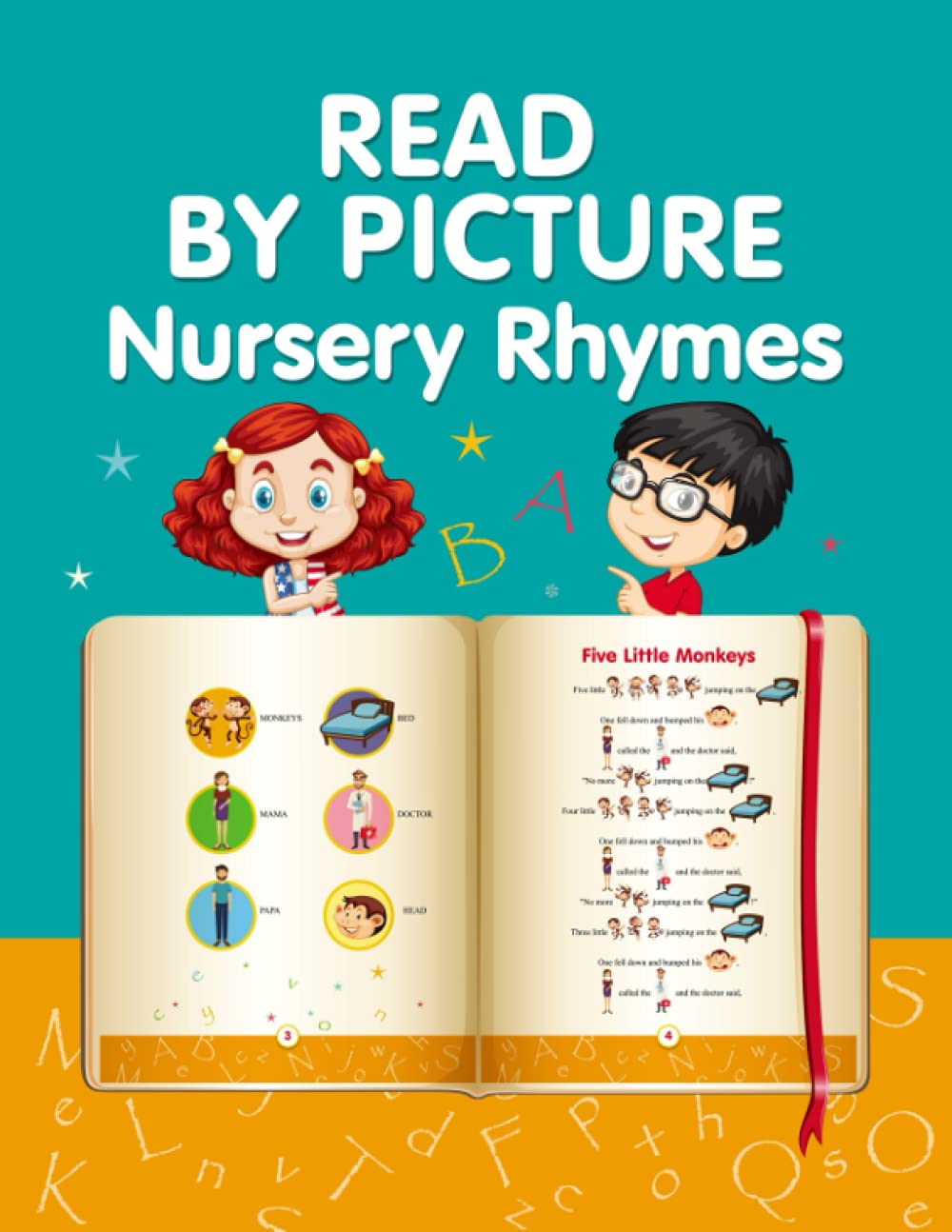 READ BY PICTURE. Nursery Rhymes: Learn to Read. Book for Beginning ...