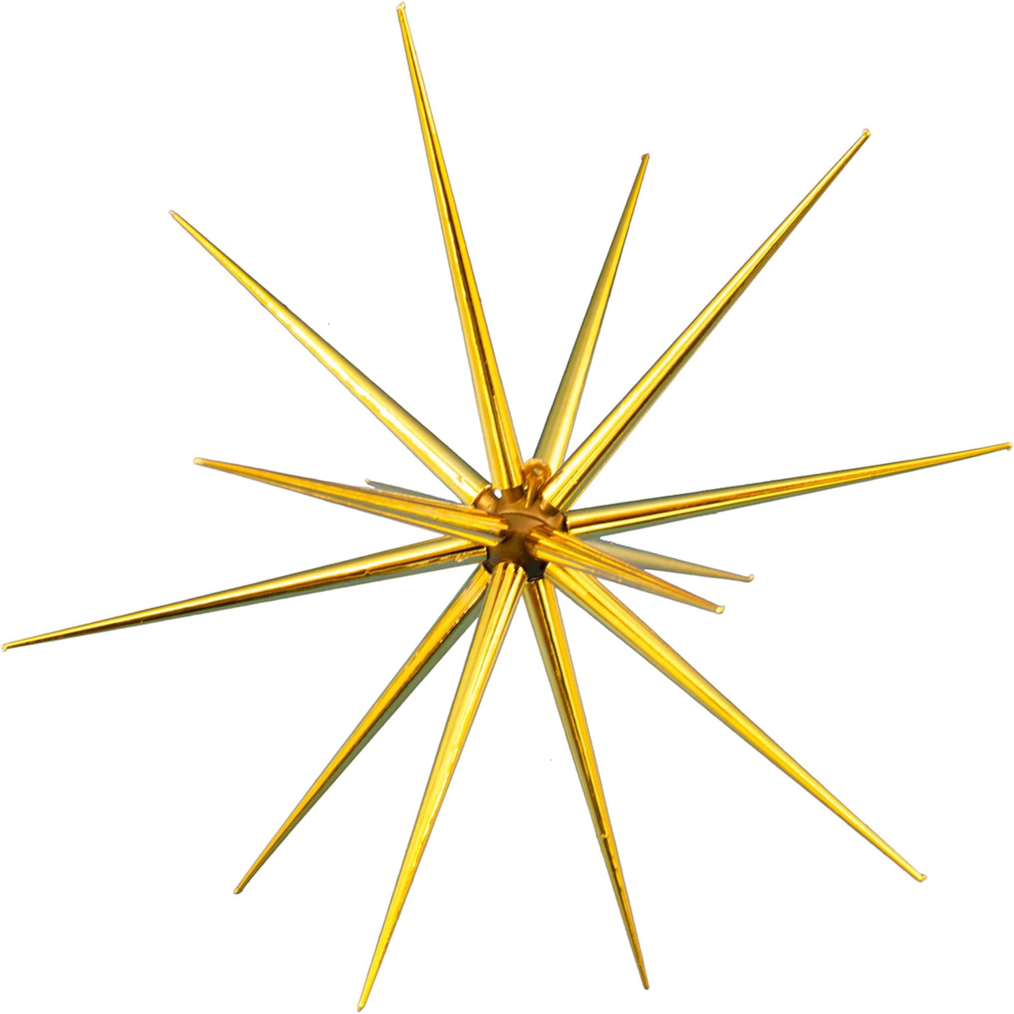 Amazon.com: Operitacx 12 Pcs Plastic Golden Star Ornaments, Christmas ...