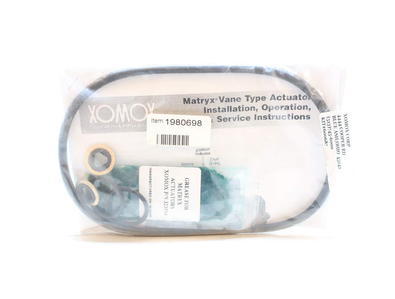 XOMOX 600687 MATRYX Vane Valve Actuator Seal KIT: Amazon.com ...